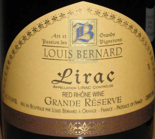 2001 Louis Bernard Lirac Grande Réserve, France, Rhône, Southern Rhône ...
