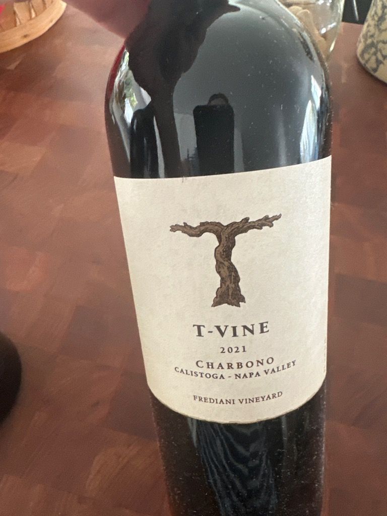 2021 T-Vine Cellars Charbono Frediani Vineyard, USA, California, Napa ...