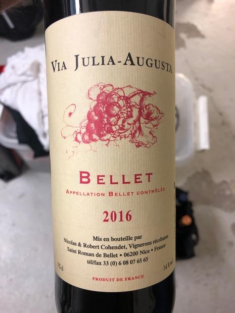 2016 Nicolas & Robert Cohendet Bellet Via Julia-Augusta, France ...