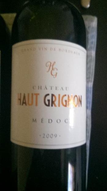 2009 Château Haut-Grignon, France, Bordeaux, Médoc - CellarTracker