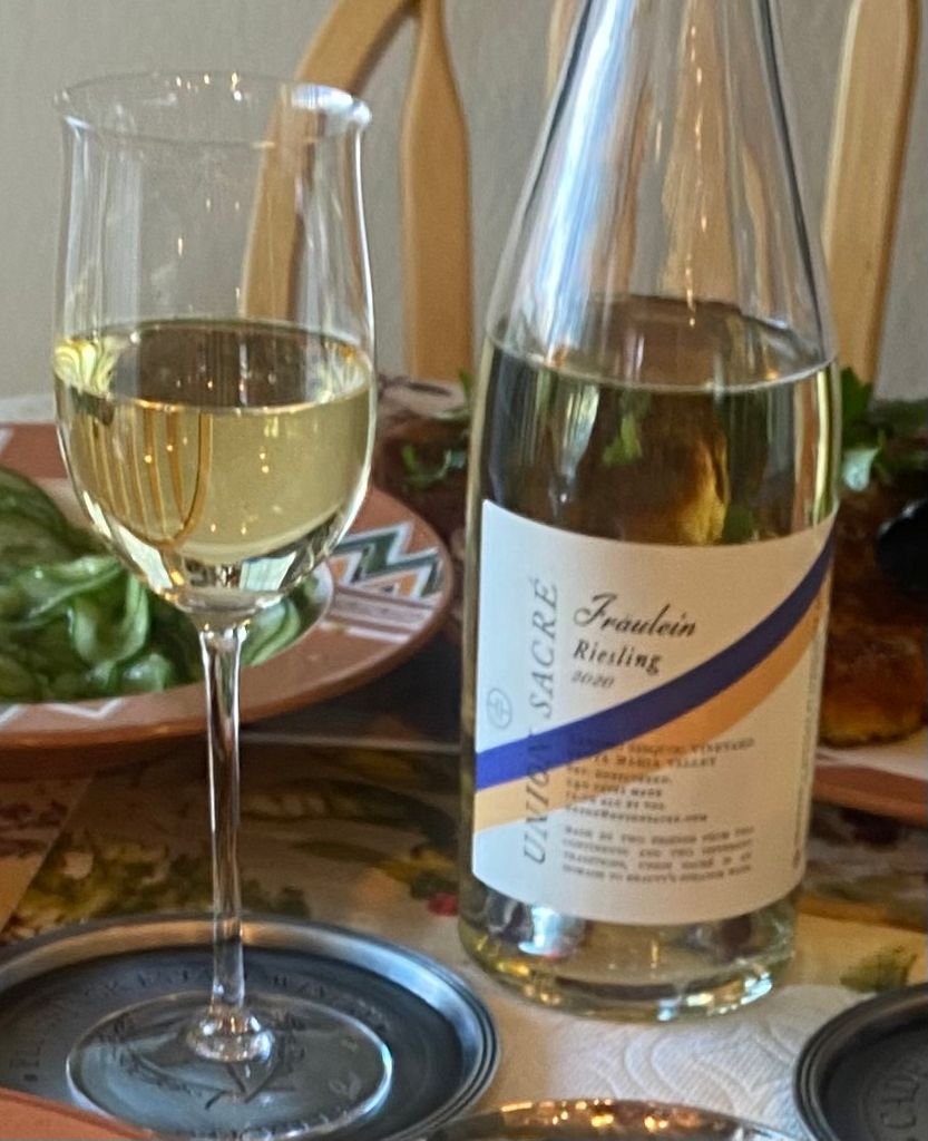 2020 Union Sacré Riesling Fraülein Rancho Sisquoc Vineyard, USA ...
