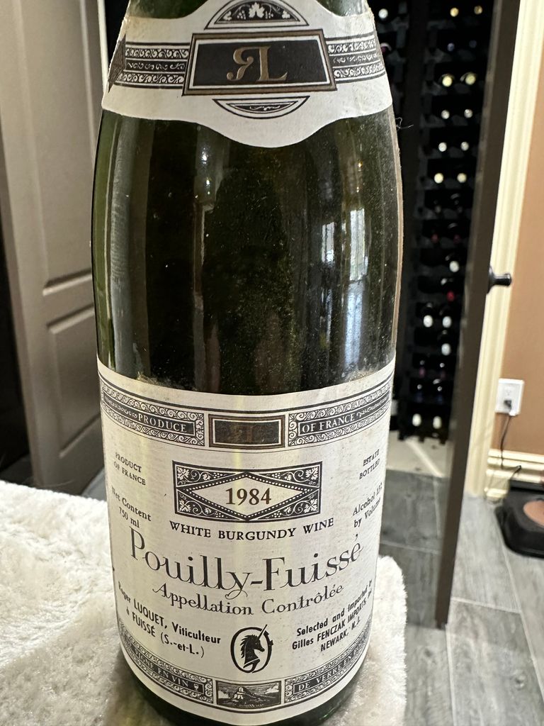 1985 Domaine Roger Luquet Pouilly-Fuissé, France, Burgundy, Mâconnais ...