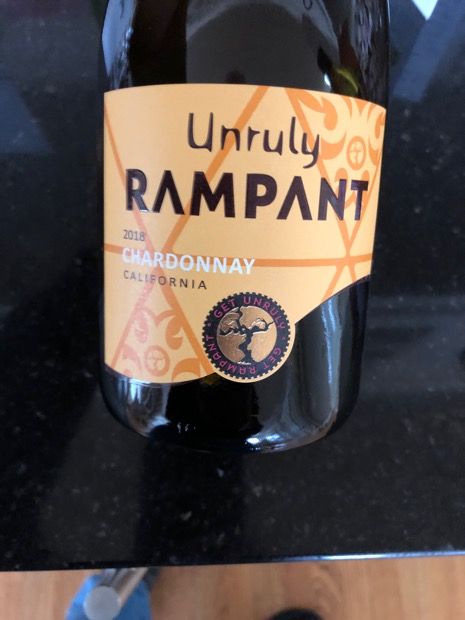2018 Unruly Wine Cellars Chardonnay Rampant, USA, California ...