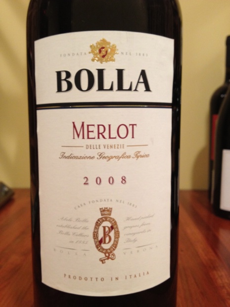 2008 Bolla Merlot Delle Venezie, Italy, Delle Venezie - CellarTracker
