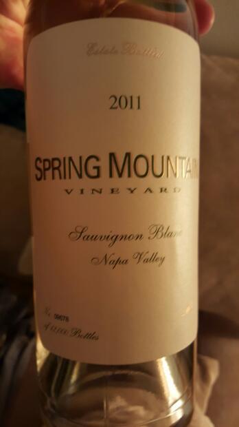 2011 Spring Mountain Vineyard Sauvignon Blanc, USA, California, Napa ...