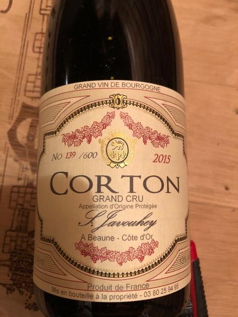2015 S. Javouhey Corton, France, Burgundy, Côte de Beaune, Corton Grand ...