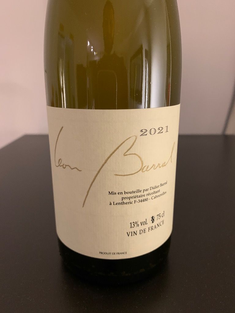 2021 Domaine Léon Barral Blanc, France, Vin de France - CellarTracker