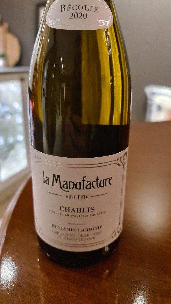 2020 Benjamin Laroche Chablis La Manufacture, France, Burgundy, Chablis ...