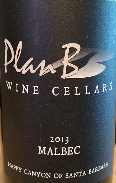 2014 Plan B Wine Cellars Malbec, USA, California, Central Coast, Happy ...