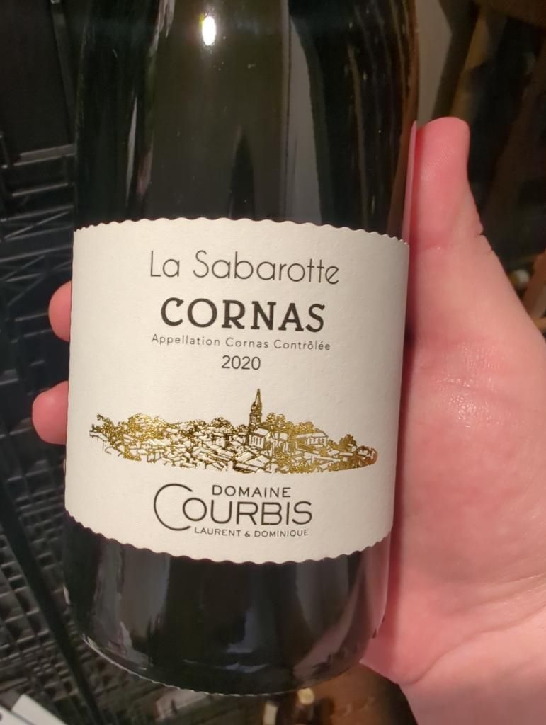 2022 Domaine Courbis Cornas La Sabarotte, France, Rhône, Northern Rhône ...