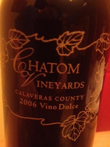 2006 Chatom Winery Vino Dolce, USA, California, Sierra Foothills ...