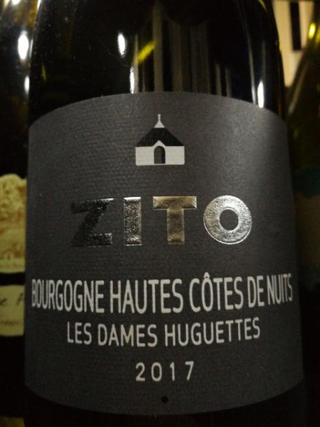 2017 Bernard Zito Bourgogne Hautes-Côtes de Nuits Les Dames Huguettes ...