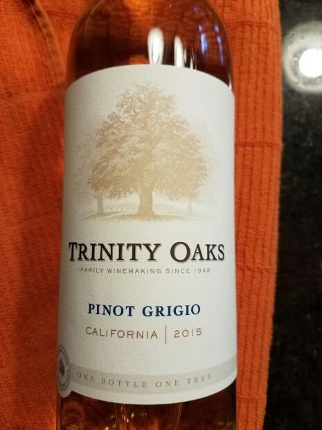 2015 Trinity Oaks Pinot Grigio, USA, California - CellarTracker