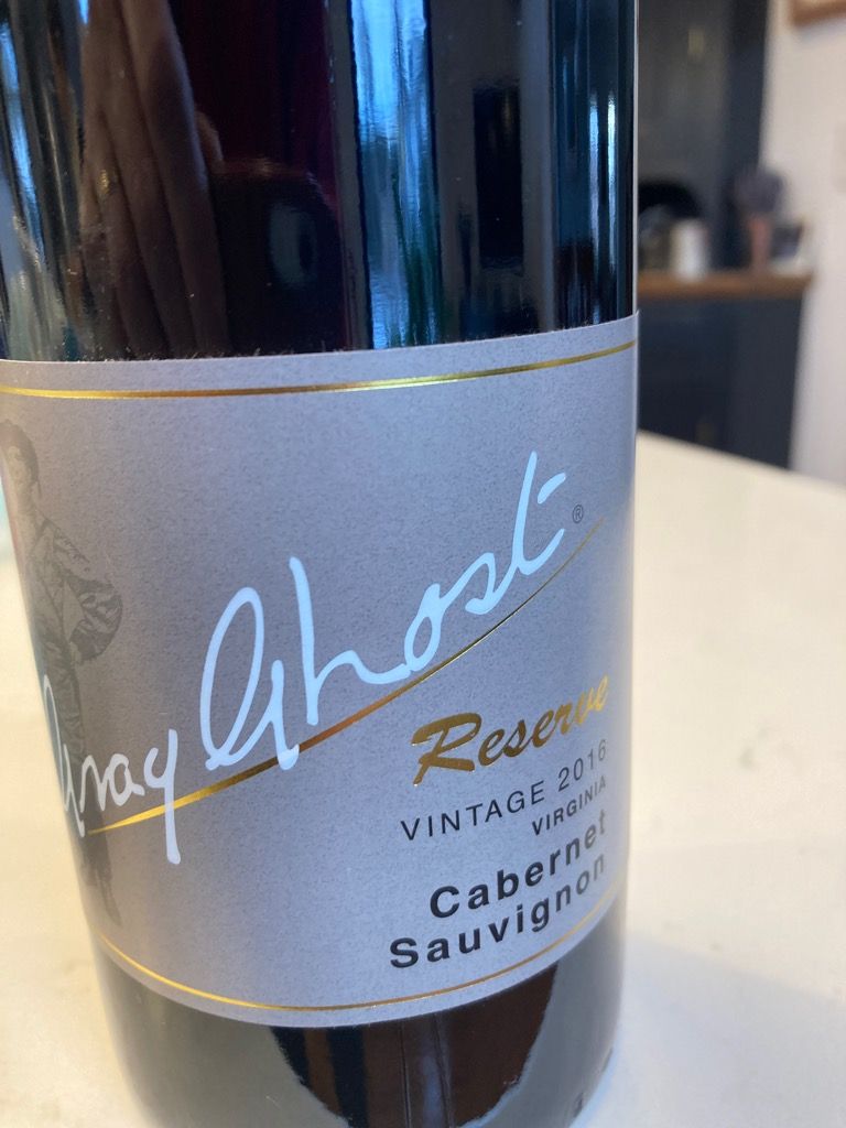 2019 Gray Ghost Cabernet Sauvignon Reserve, USA, Virginia - CellarTracker