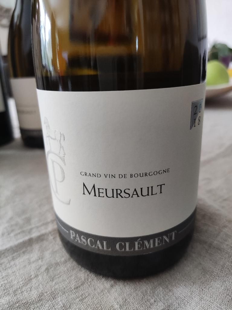 2018 Pascal Clément Meursault, France, Burgundy, Côte de Beaune ...