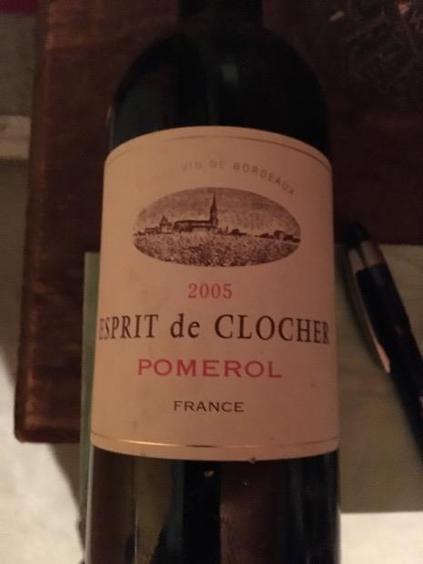 2005 Clos du Clocher Esprit de Clocher, France, Bordeaux, Libournais ...