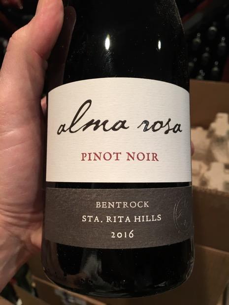 2016 Alma Rosa Pinot Noir Bentrock Vineyard, USA, California, Central ...