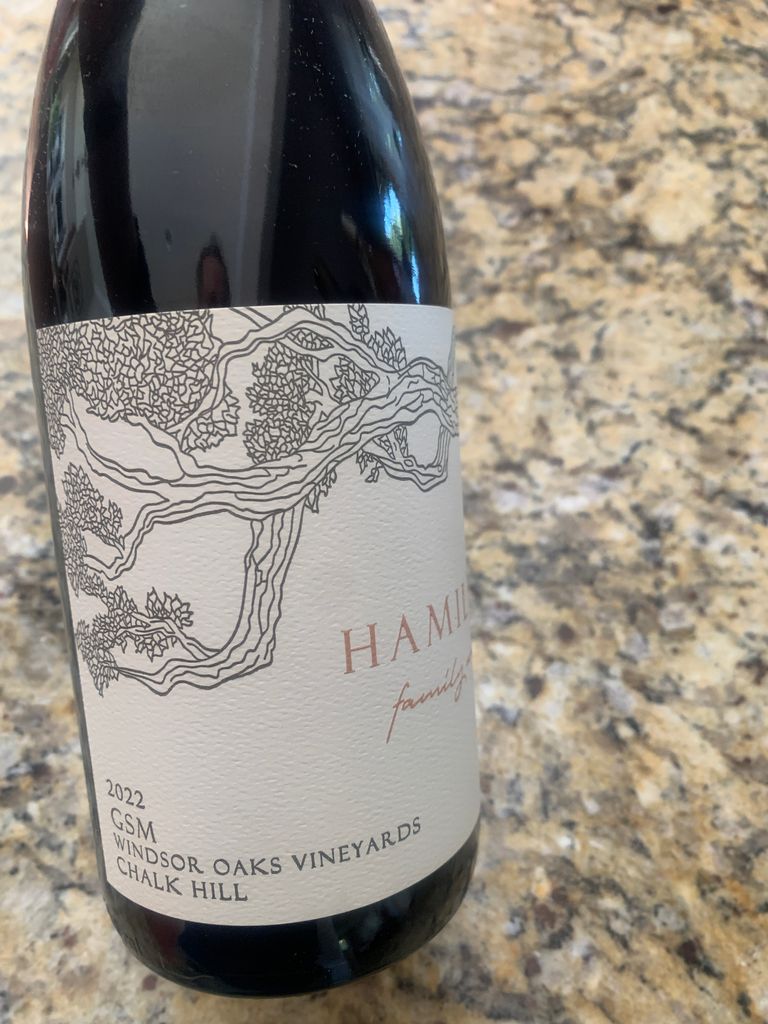 2022 Hamilton Family Wines GSM Windsor Oaks Vineyard, USA, California ...