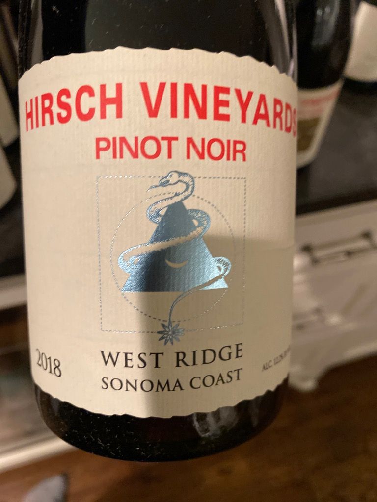 NV Hirsch Vineyards Pinot Noir West Ridge, USA, California, Sonoma ...