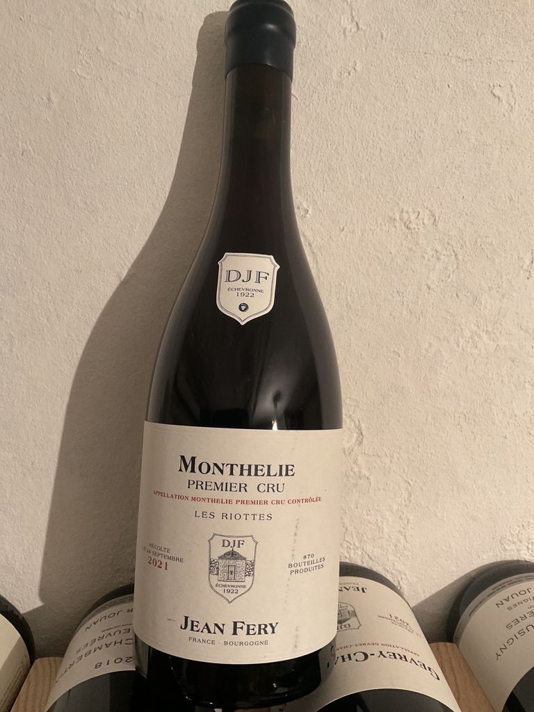 2021 Domaine Jean Féry & fils Monthélie 1er Cru Les Riottes, France ...