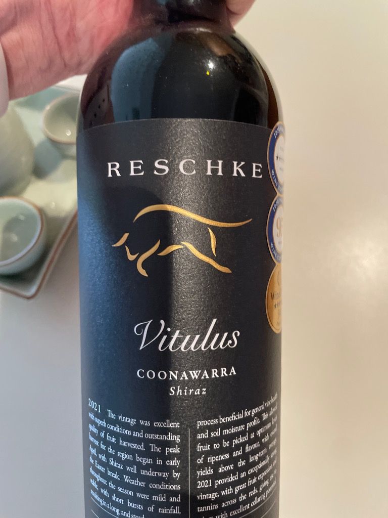 2021 Reschke Shiraz Vitulus, Australia, South Australia, Limestone ...