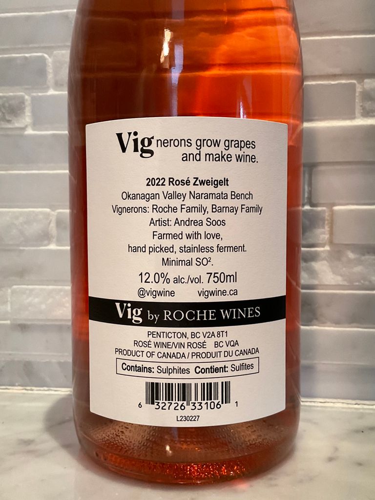 2024 Roche Wines Vig Rosé, Canada, British Columbia, Okanagan Valley ...