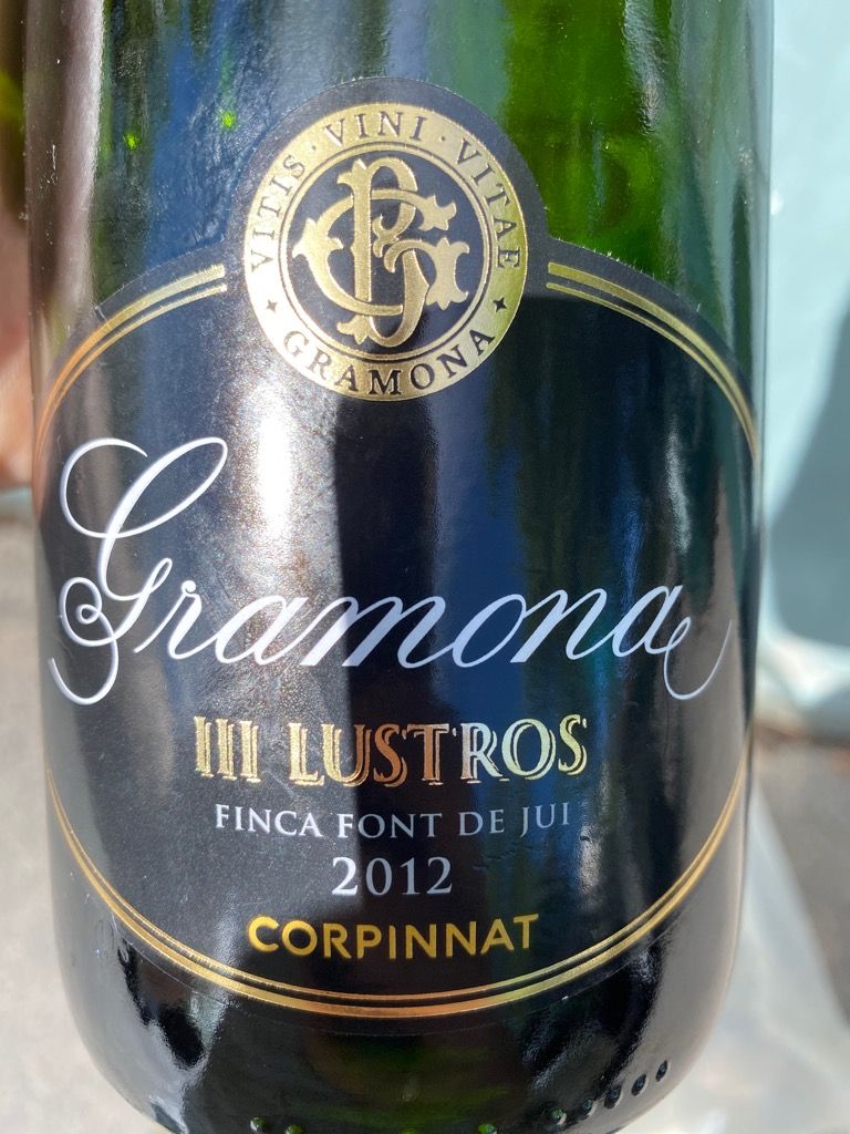 2012 Gramona Corpinnat III Lustros Brut Nature Finca Font de Jui, Spain ...