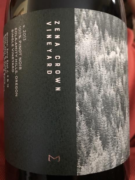 2014 Zena Crown Pinot Noir Zena Crown Vineyard, USA, Oregon, Willamette ...