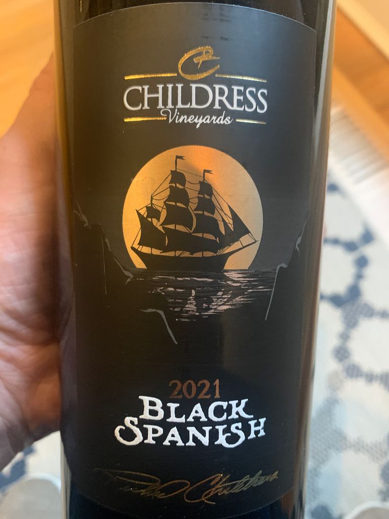 2021 Childress Vineyards Black Spanish Signature Series, USA, North ...