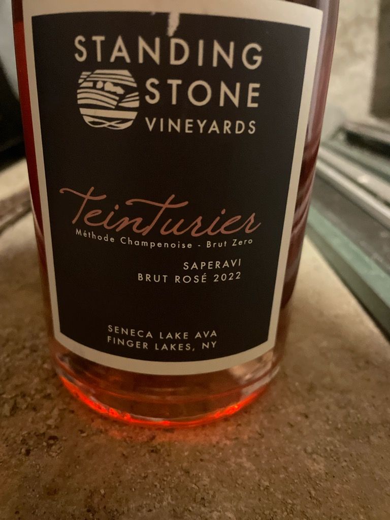 2022 Standing Stone Vineyards Saperavi Teinturier Brut Rosé, USA, New ...