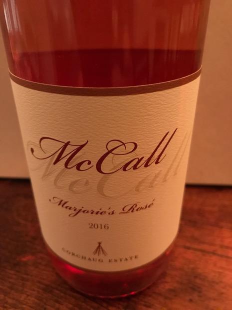 2016 McCall Wines Marjorie's Rose Corchaug Estate, USA, New York, Long ...