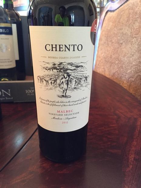 2012 Cuarto Dominio Malbec Chento Vineyard Selection, Argentina ...