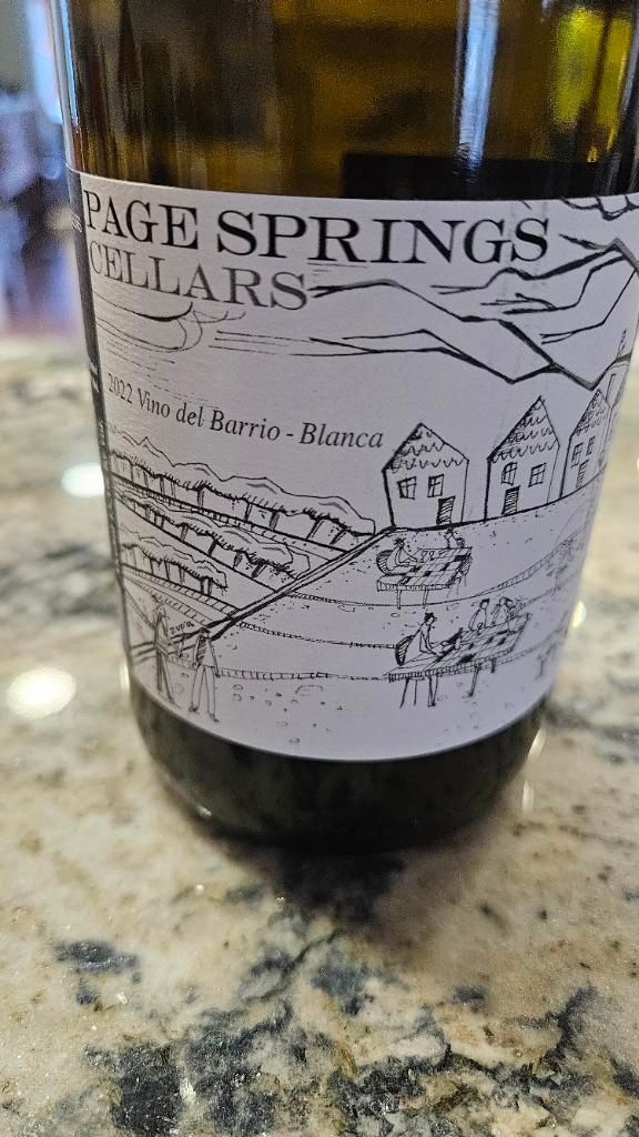 2022 Page Springs Cellars Vino del Barrio Blanca, USA, Arizona ...