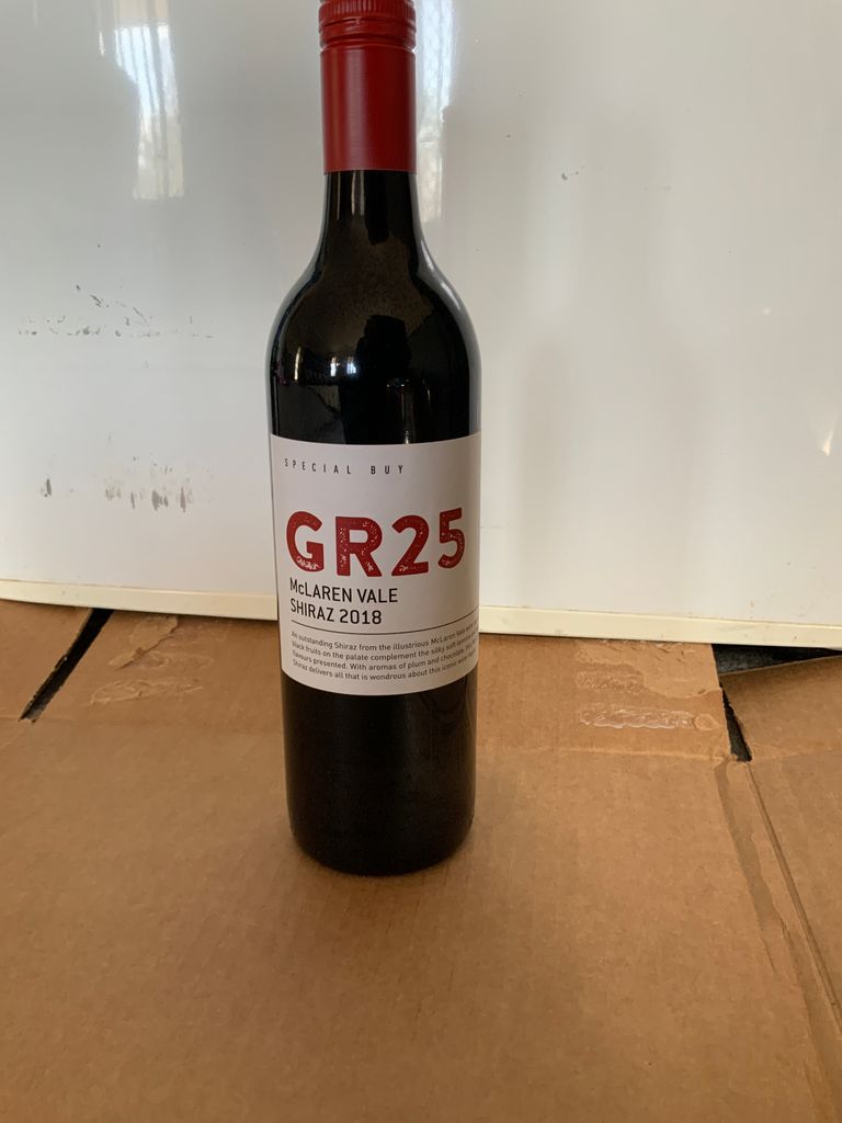 2018 Cleanskin Shiraz GR25, Australia, South Australia, Fleurieu ...