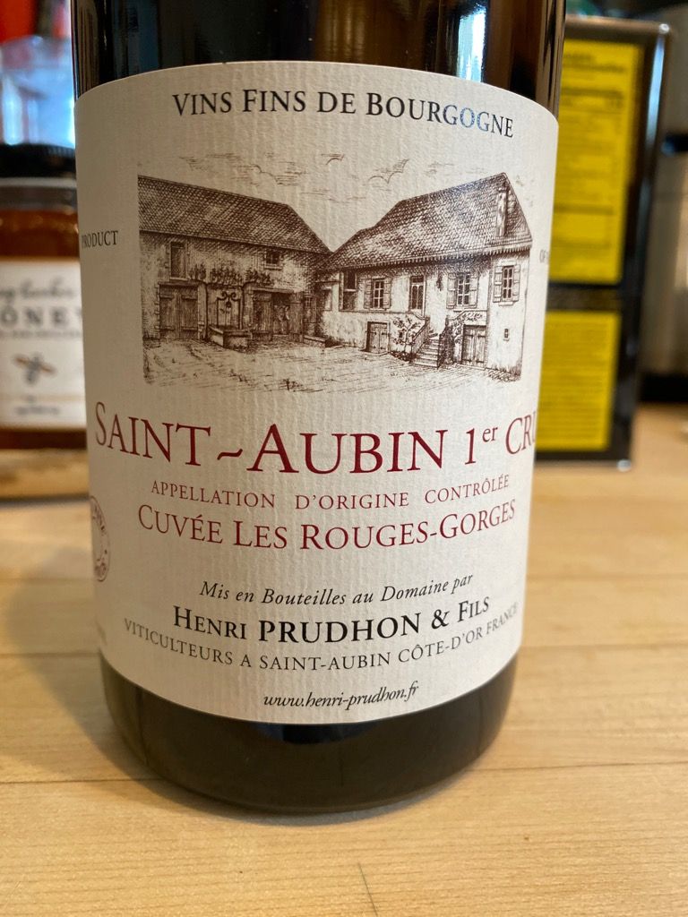 2014 Henri Prudhon & Fils Saint-Aubin 1er Cru Les Rouges-Gorges, France ...