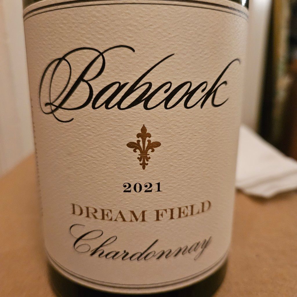 2021 Babcock Chardonnay Dream Field Peake Vineyard, USA, California ...