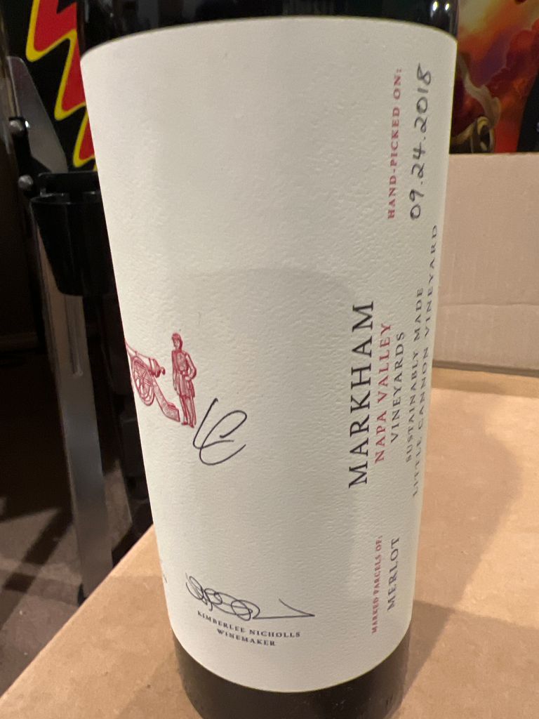 2018 Markham Merlot Little Cannon Vineyard, USA, California, Napa ...