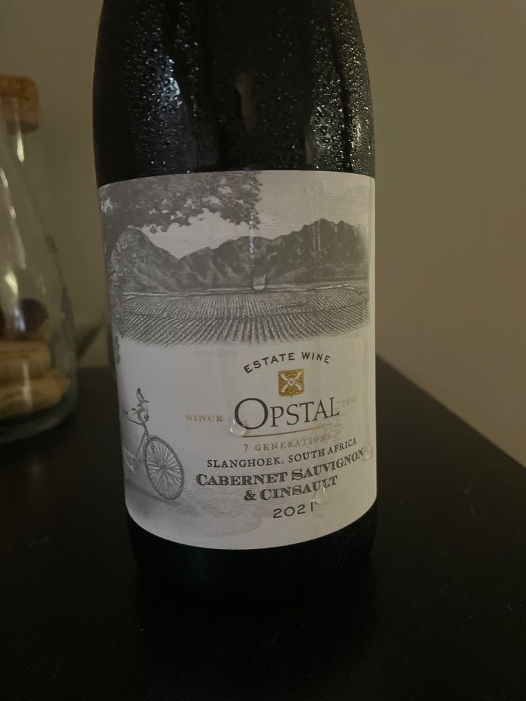 2021 Opstal Cabernet Sauvignon & Cinsault, South Africa, Breede River ...