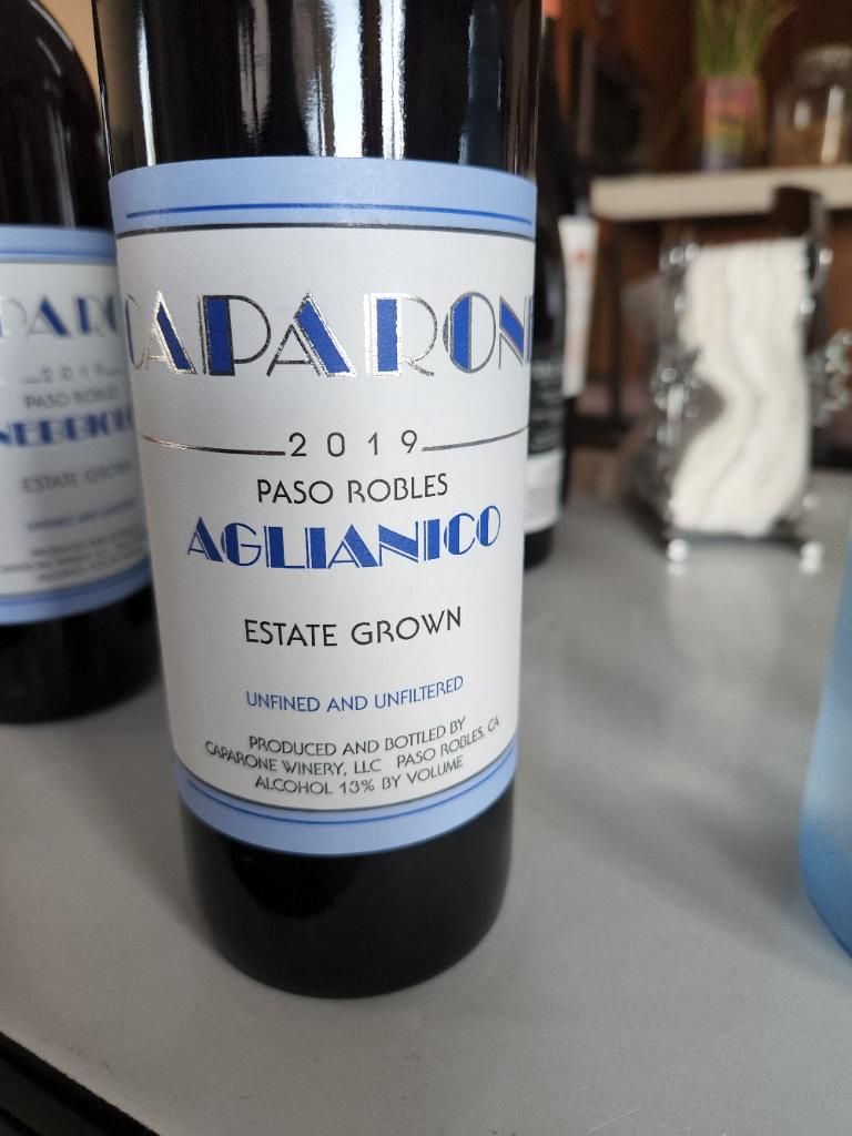2019 Caparone Aglianico Paso Robles, USA, California, Central Coast ...