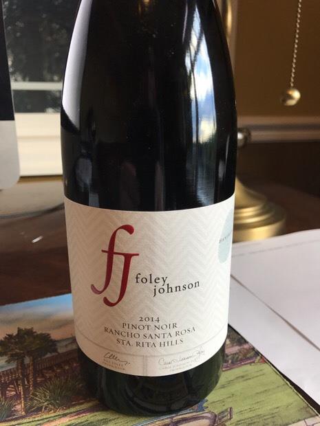 2014 Foley Johnson Pinot Noir, USA, California, Central Coast, Sta ...