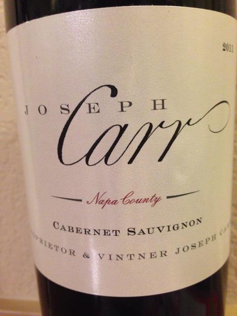 2011 Joseph Carr Cabernet Sauvignon, USA, California, North Coast, Napa ...