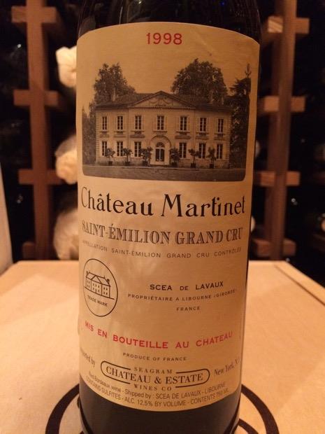 1998 Château Martinet, France, Bordeaux, Libournais, St. Émilion Grand ...