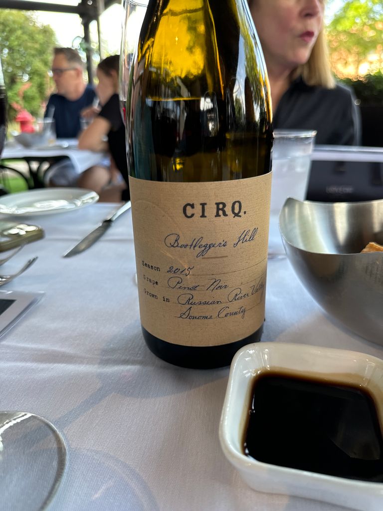 2015 Cirq Pinot Noir Bootlegger's Hill, USA, California, Sonoma County ...