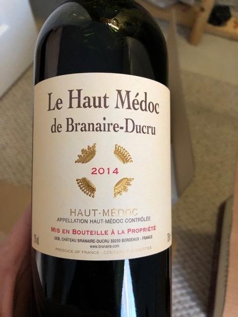 2014 Château Branaire-Ducru Le Haut Medoc de Branaire-Ducru, France ...