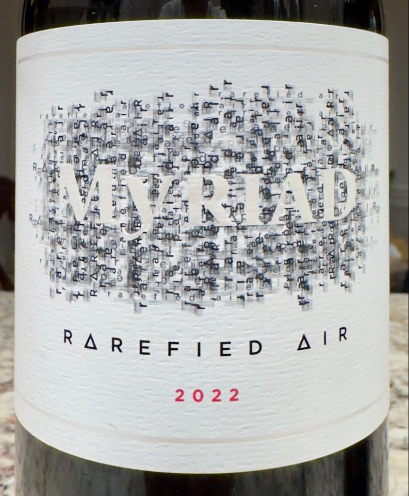 2022 Myriad Cellars Cabernet Sauvignon Rarefied Air, USA, California ...