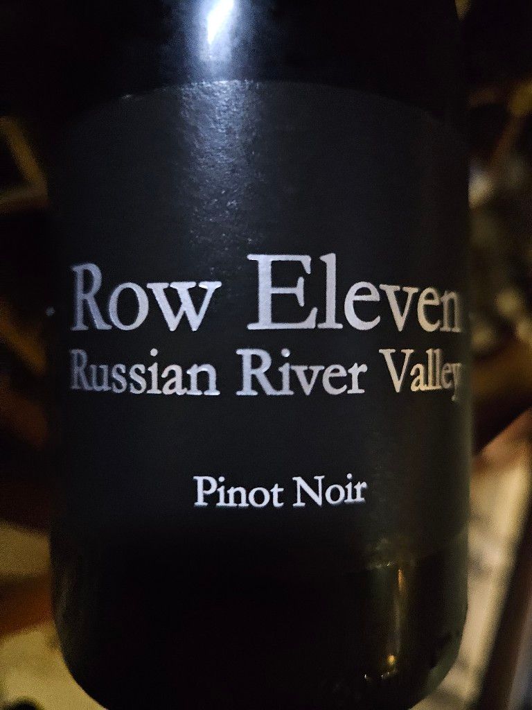 2021 Row Eleven Pinot Noir Russian River Valley, USA, California ...