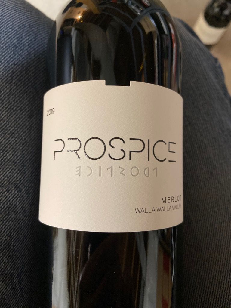 2019 Prospice Merlot, USA, Washington, Columbia Valley, Walla Walla ...