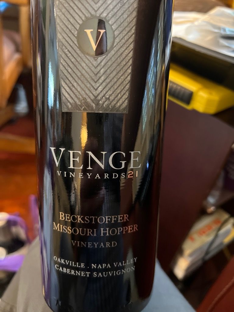 2021 Venge Vineyards Cabernet Sauvignon Beckstoffer Missouri Hopper ...