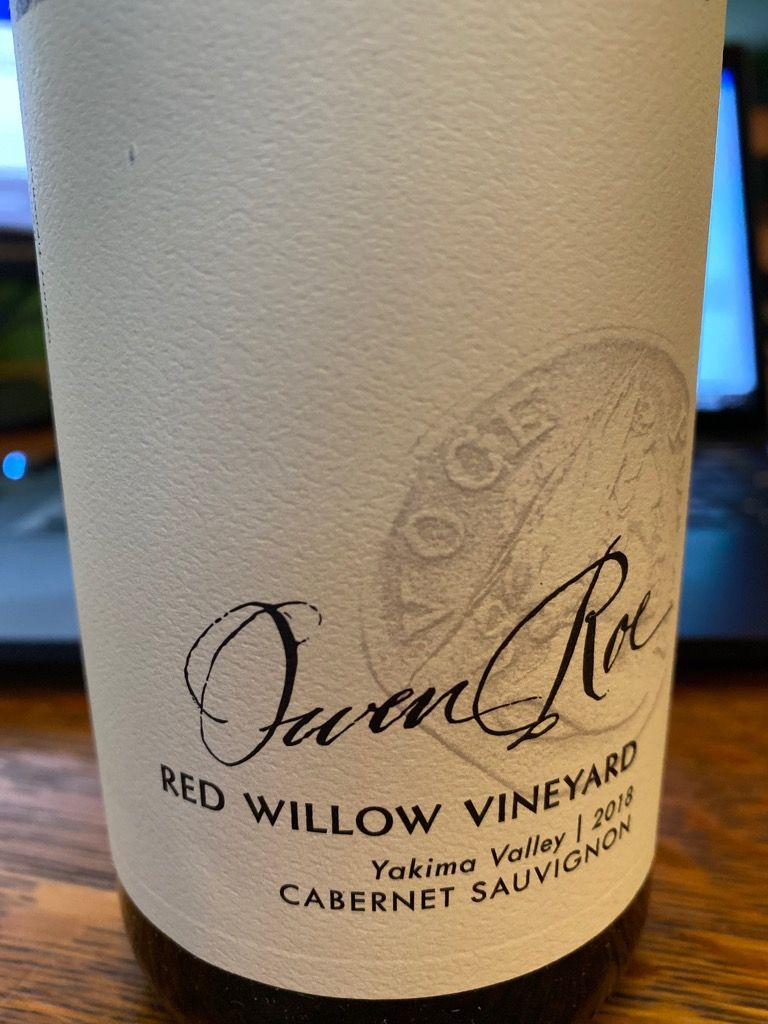 2018 Owen Roe Cabernet Sauvignon Red Willow Vineyard, USA, Washington ...