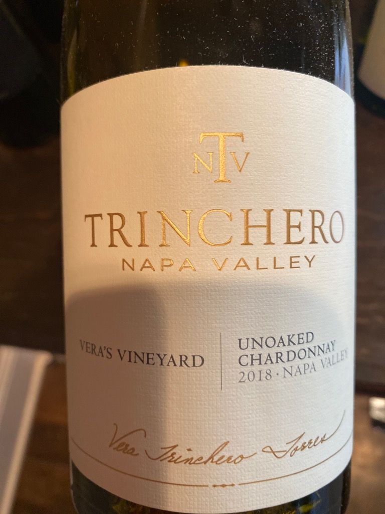 2019 Trinchero Chardonnay Vera's Vineyard, USA, California, Napa Valley ...